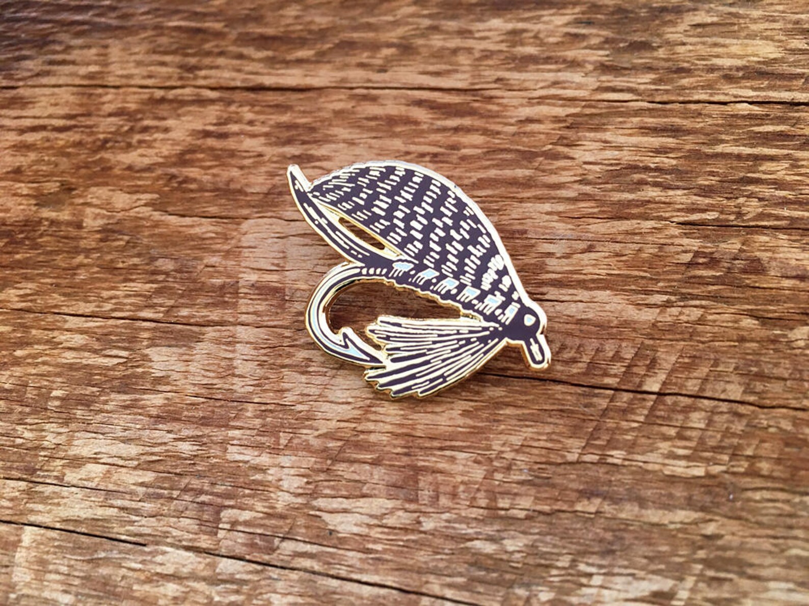 Fly Fishing Enamel Pin Fishing Fly Enamel Pin Single Hard | Etsy