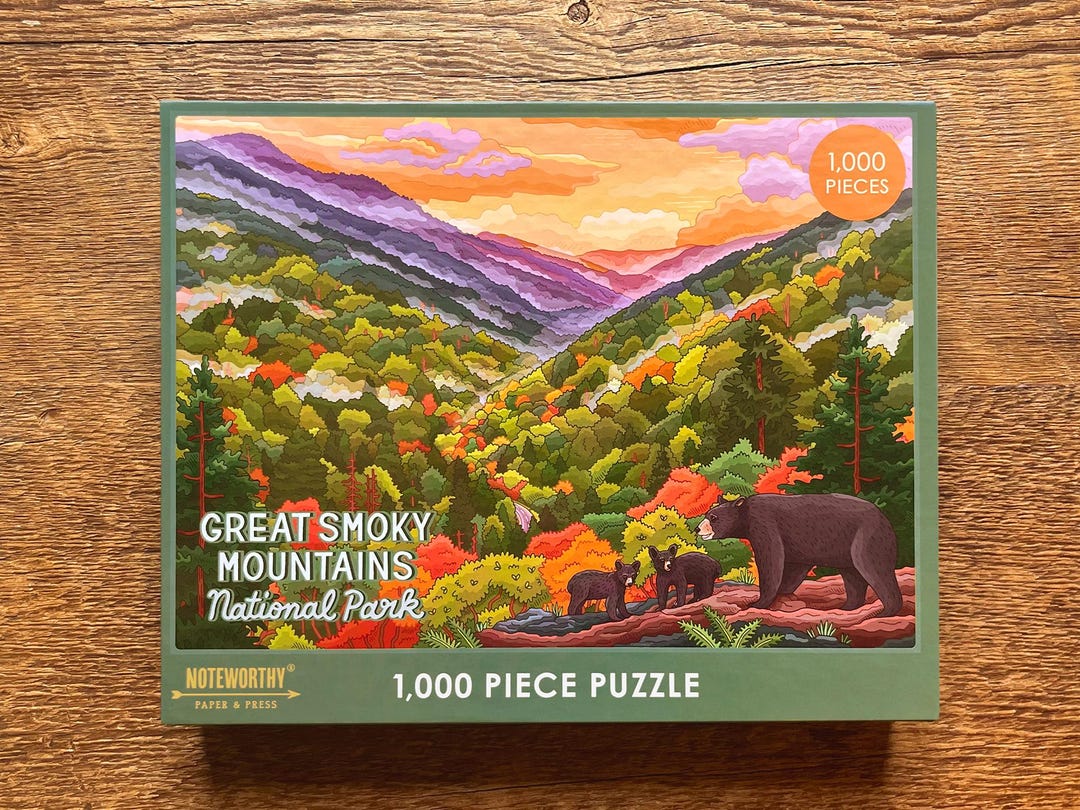 Great Smoky Mountains National Park Puzzle, 1000 Piece Puzzle, National ...