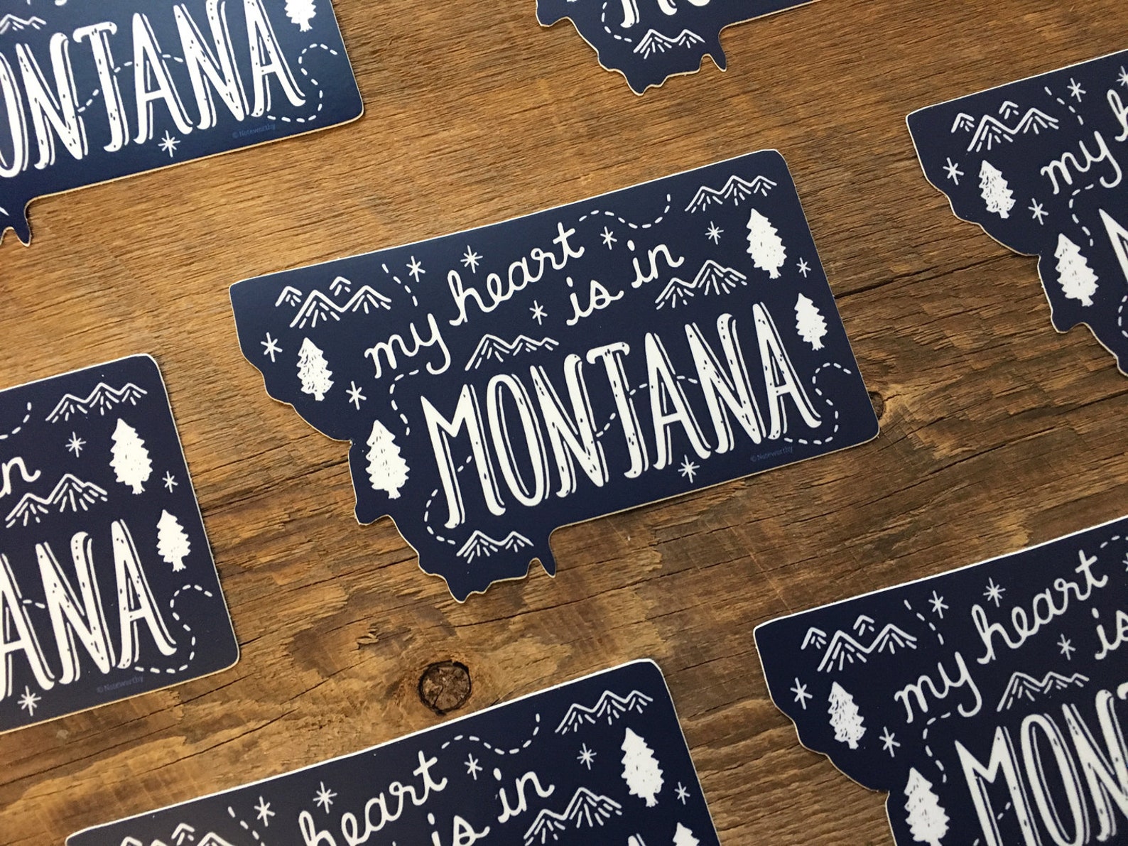 Montana Sticker Montana State Sticker Bumper Sticker Single | Etsy