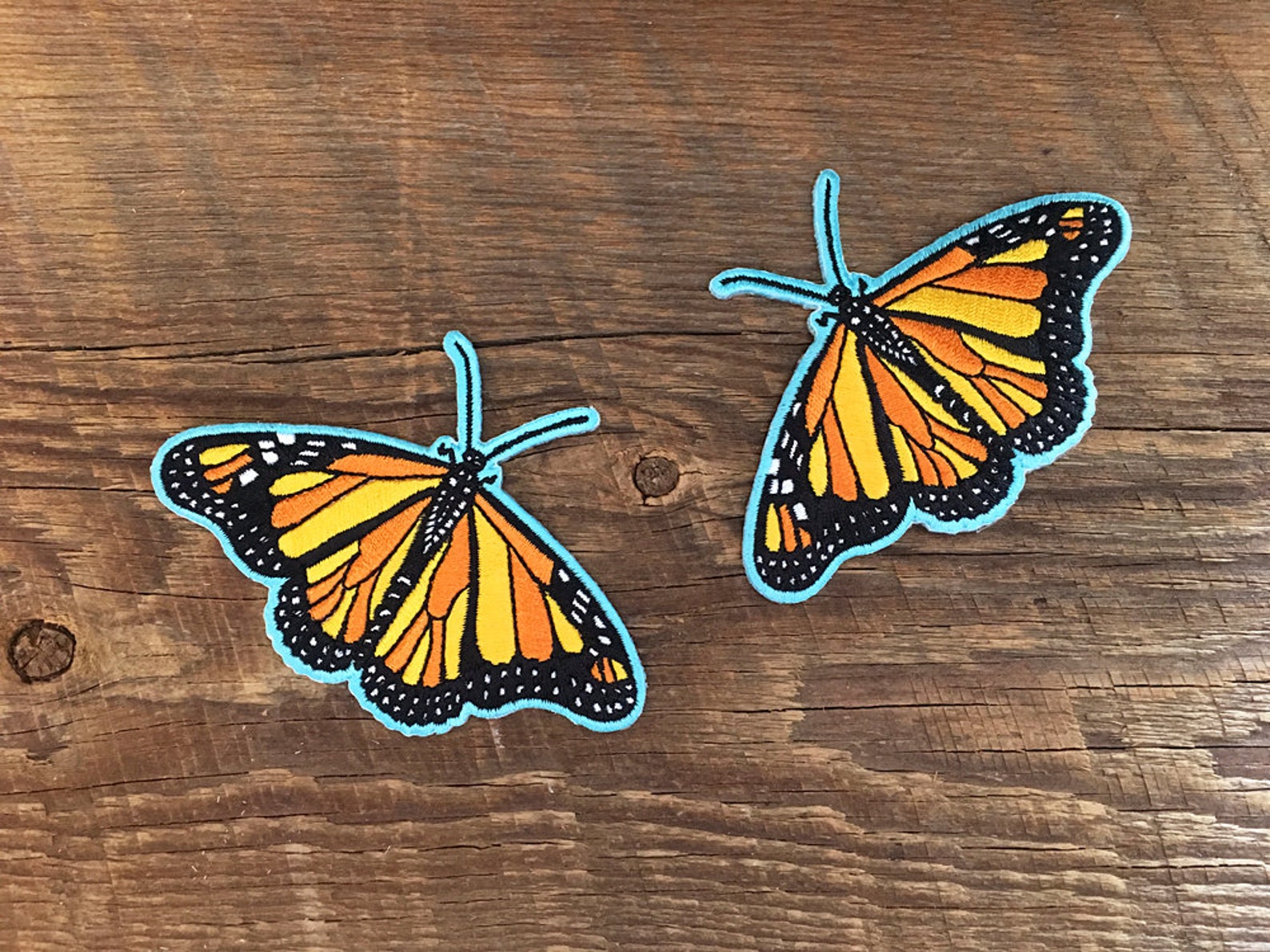 Monarch Butterfly Embroidered Patch Butterfly Patch Single - Etsy