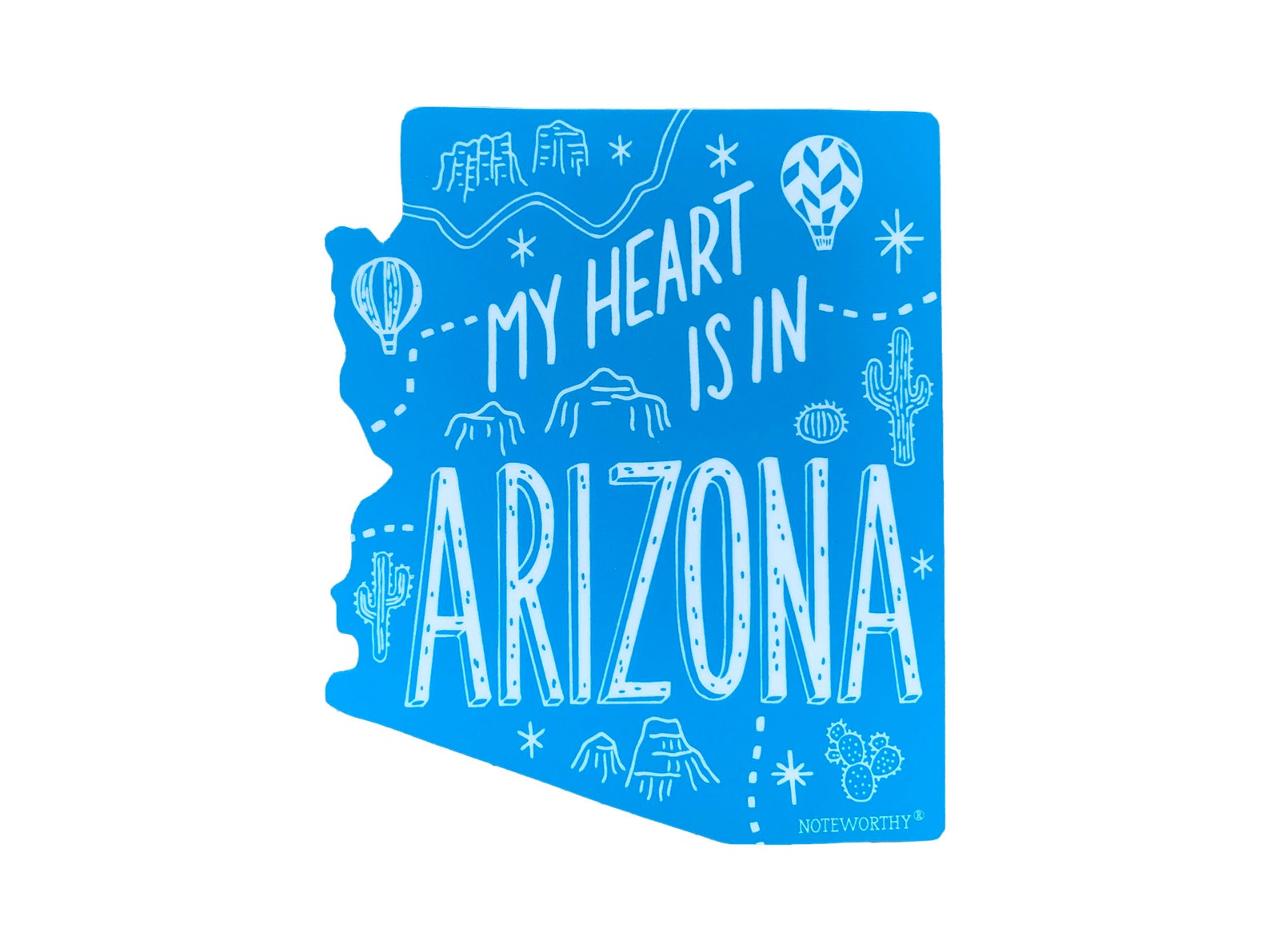Arizona Sticker Arizona State Sticker Bumper Sticker Single - Etsy