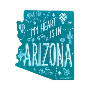 Arizona Sticker, Arizona State Sticker, Single Die Cut Vinyl Sticker - Etsy