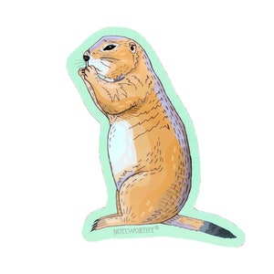 Prairie Dog Sticker, Outdoors Sticker, Single Die Cut Vinyl Sticker - Etsy