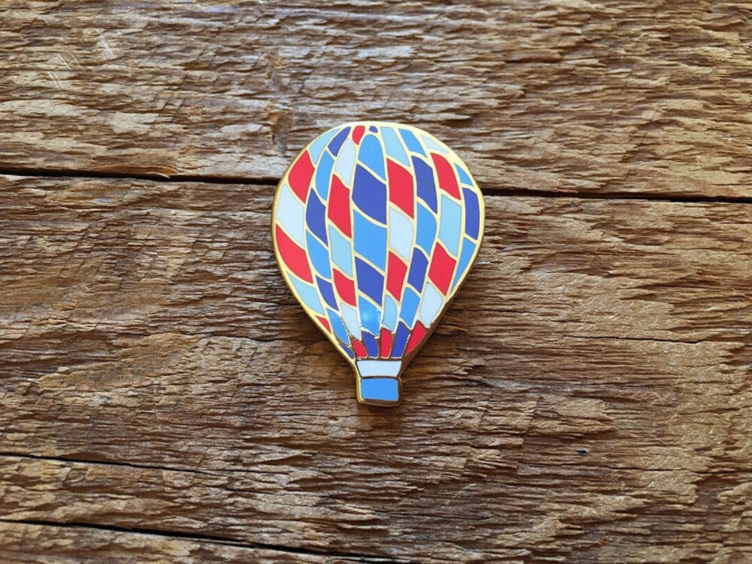 Hot Air Balloon Enamel Pin, Outdoors Enamel Pin, Single Hard Enamel Pin ...
