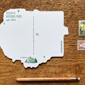Yosemite Postcard, Yosemite Map, Yosemite National Park Map California ...