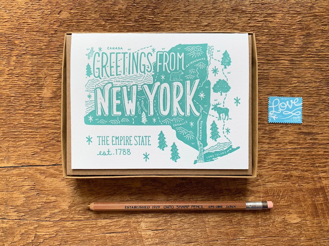 New York Greeting Card Greetings From New York Boxed Set of - Etsy