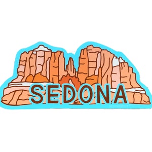 Sedona Sticker, Cathedral Rock Sticker, Single Die Cut Vinyl Sticker - Etsy