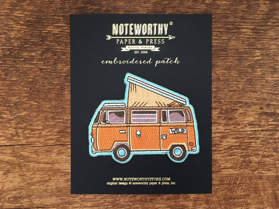 Camper Van Patch Explore Patch Single Embroidered Patch With | Etsy