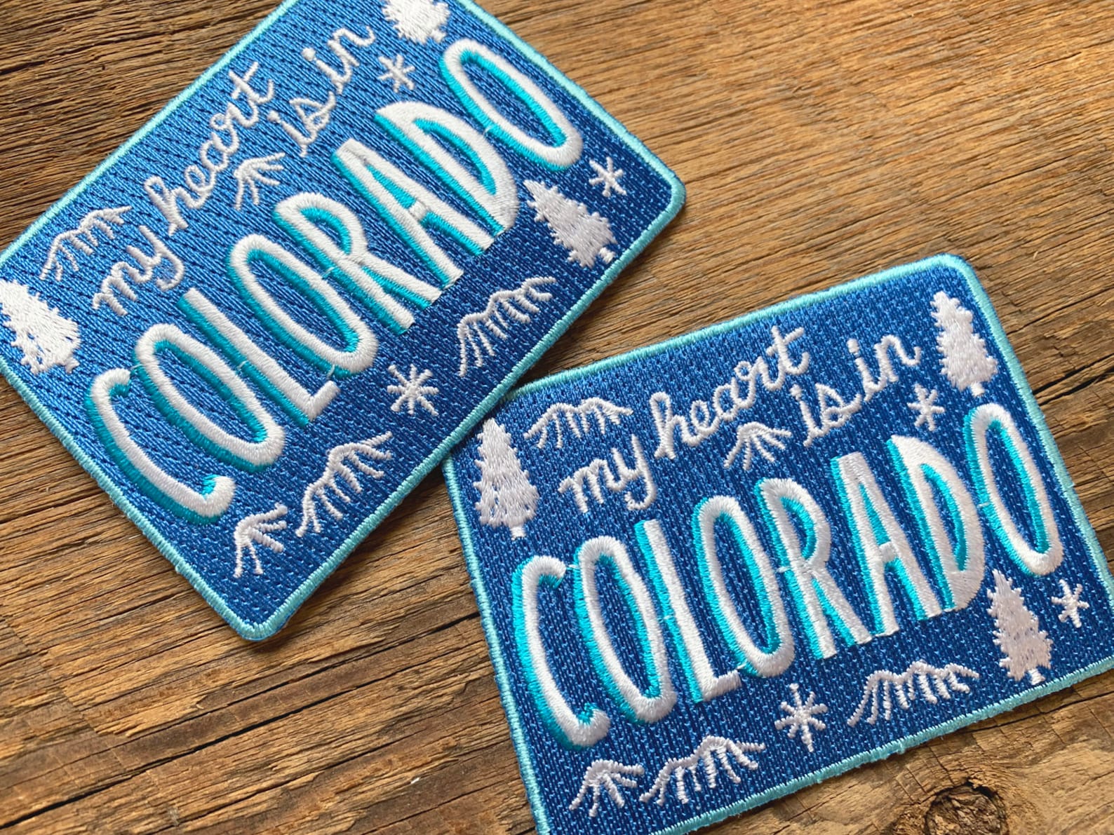 Colorado Patch, My Heart is in Colorado Patch, Single Embroidered Patch ...