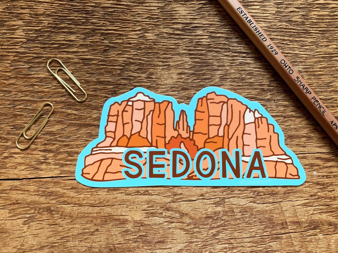 Sedona Sticker, Cathedral Rock Sticker, Single Die Cut Vinyl Sticker - Etsy