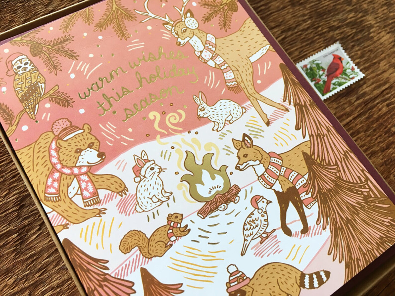 Woodland Holiday Cards Woodland Animal Holiday Cards Boxed - Etsy