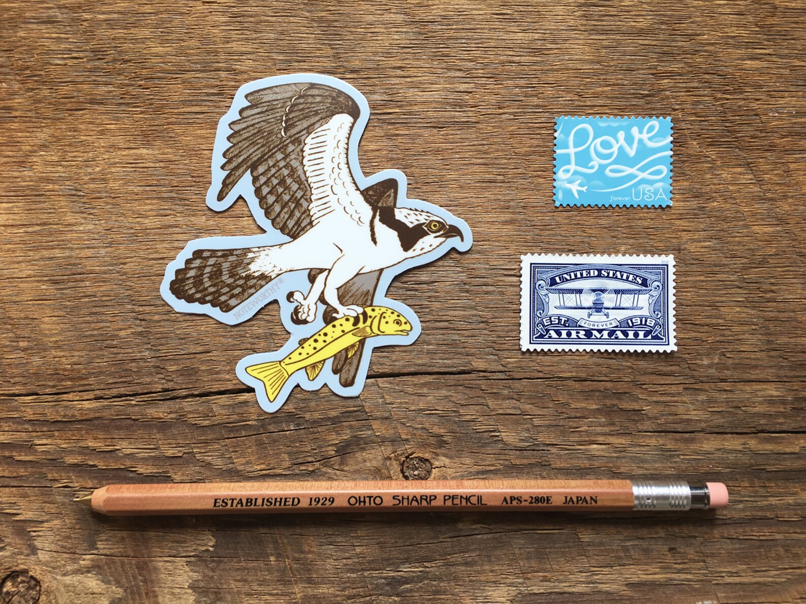 Osprey Sticker Wildlife Sticker Outdoor Sticker Single Die - Etsy