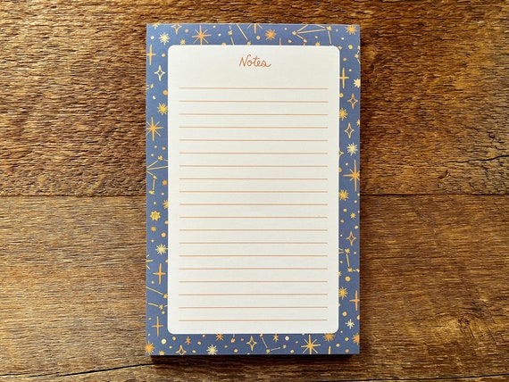 Constellations Notepad Celestial Notepad 5.5 X 8.5 Notepad - Etsy