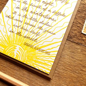 What is Life, Crowfoot Quote, Encouragement Card, Single Letterpress ...