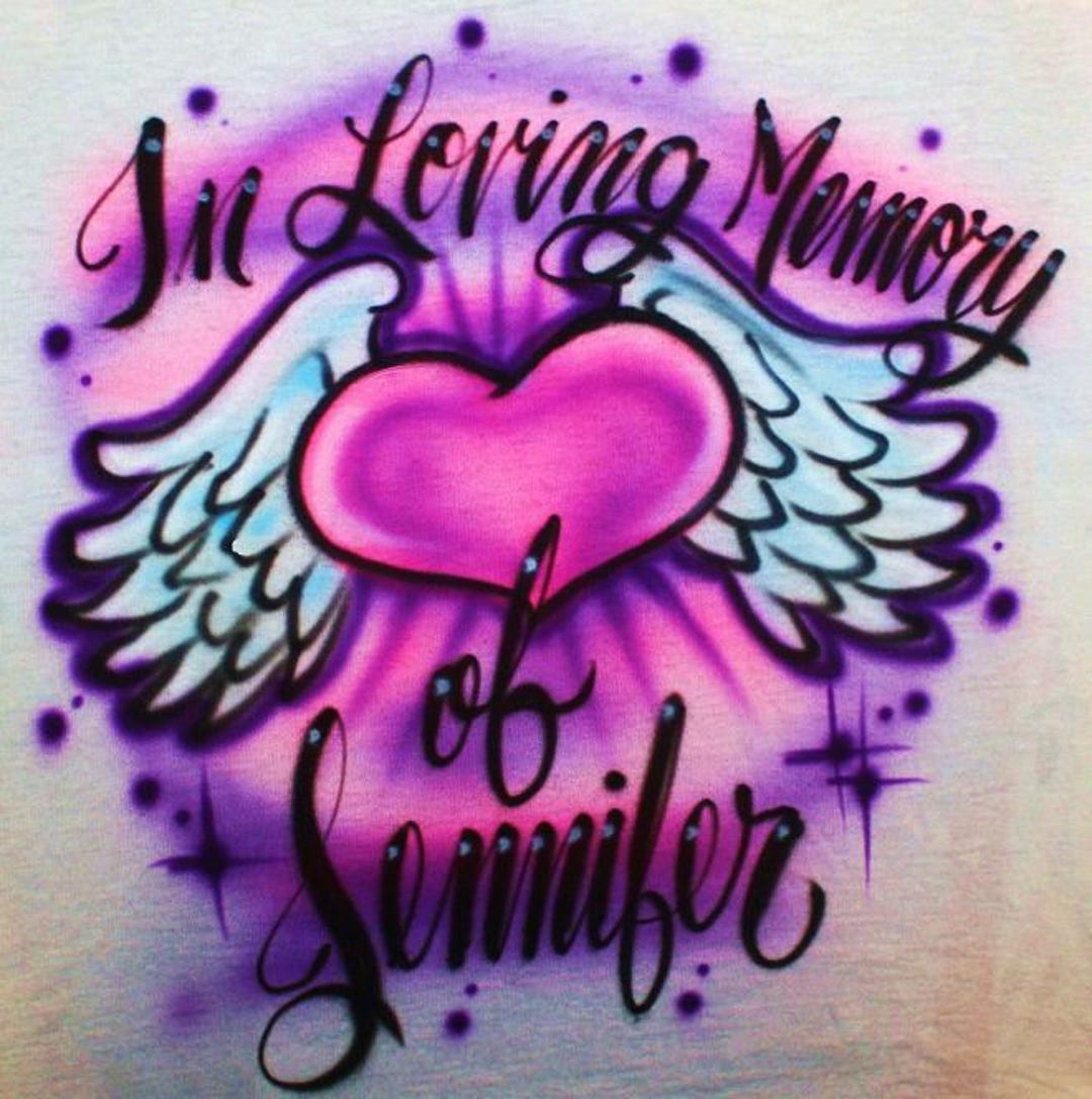 Personalized in Loving Memory T Shirt, Cancer T Shirt, Cancer Ribbon ...