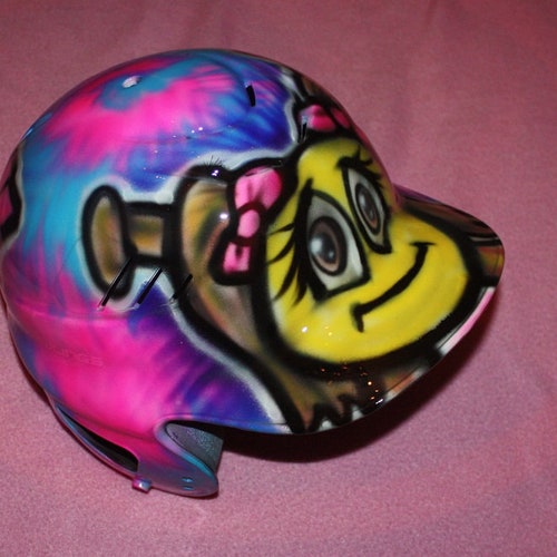 Airbrushed Batting Helmet - Etsy