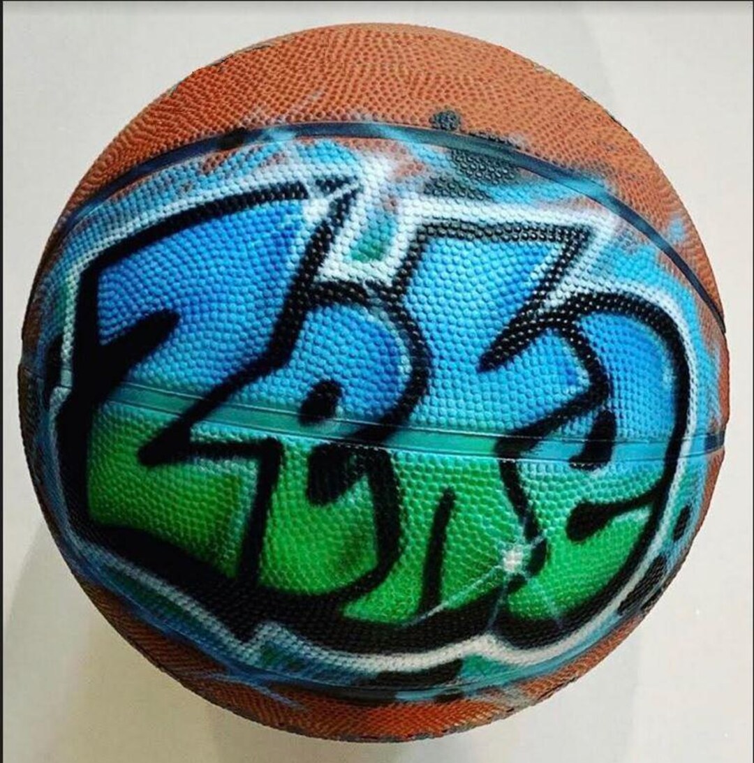 Regulation Size 7 Basketball With Custom Name Design Added, Basketball ...