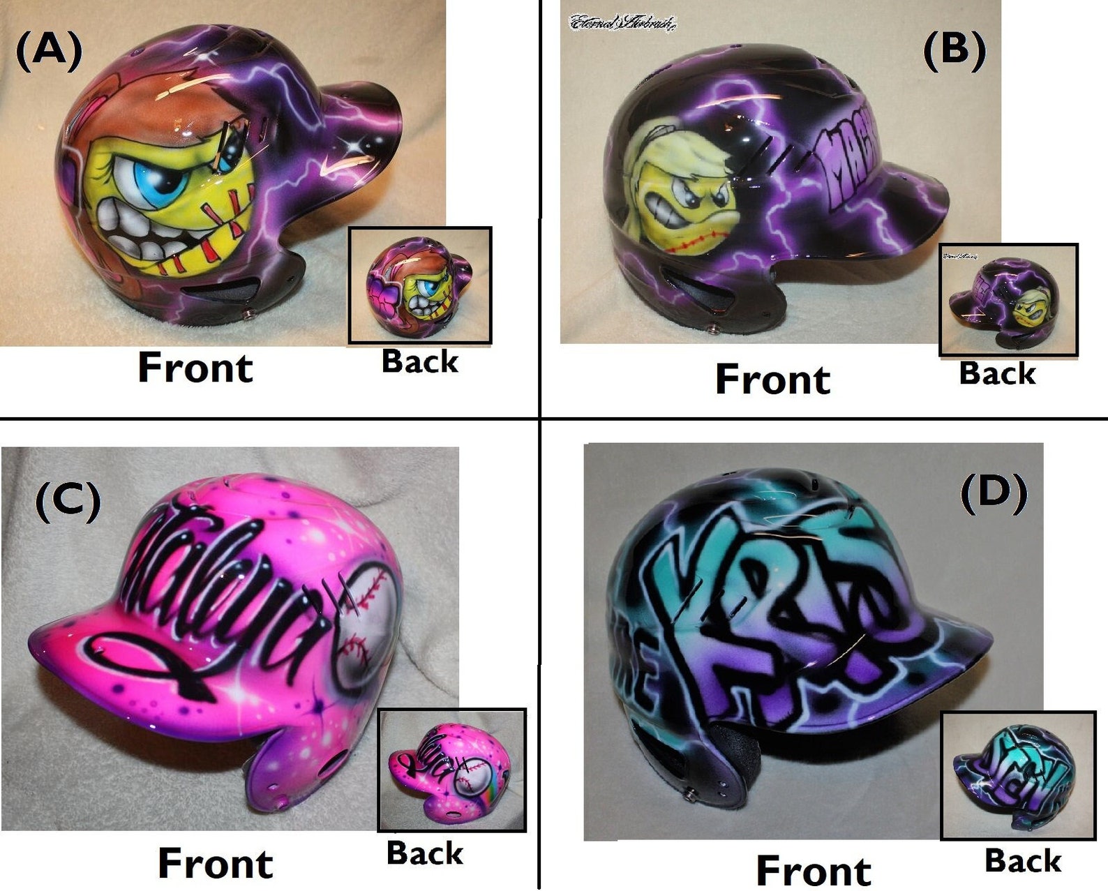 Batting Helmet Girls Helmet Softball Helmet Personalized - Etsy