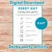 Derby Day Printable Kids Activity Candy Dice Game - Etsy