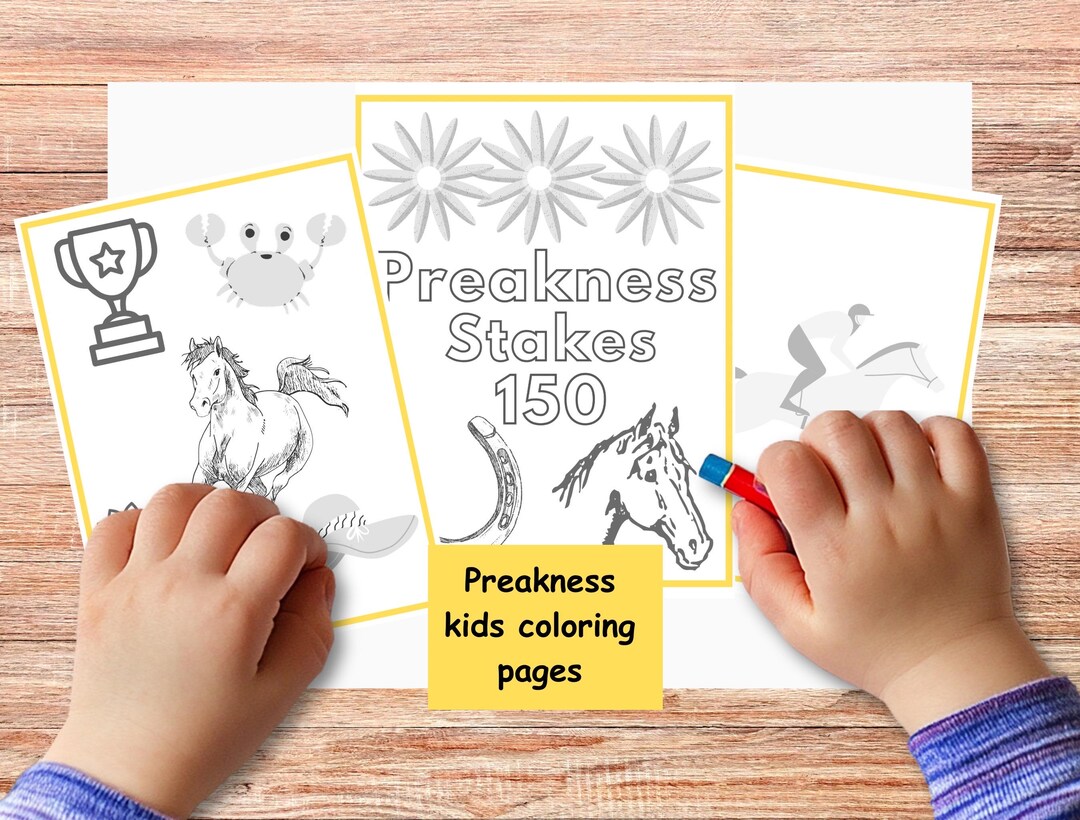 Preakness Printables Activity - Coloring Pages for Kids or Decorations ...