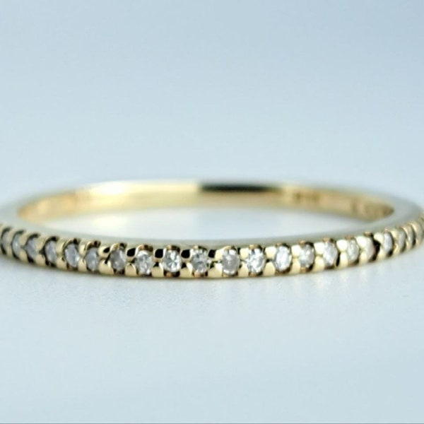 Thin Diamond Band - Etsy
