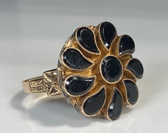 Victorian Jet Ring - Etsy