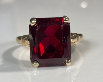 Antique Ruby Ring | Etsy