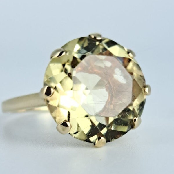 Yellow Topaz Ring - Etsy