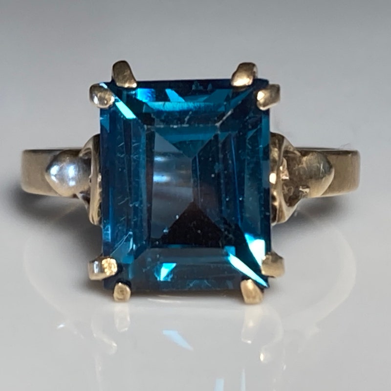 Blue Gemstone Ring - Etsy