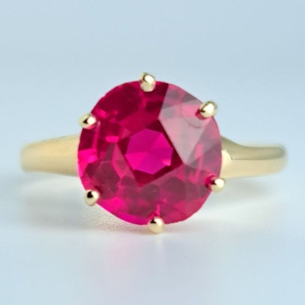 Large Ruby Ring - Etsy