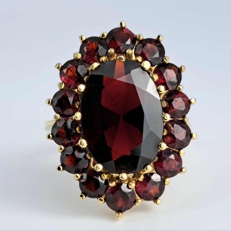 Antique Garnet Ring - Etsy