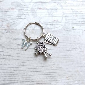 Movie Keyring, Camera Keychain, Film Maker Gift, Movie Lover Present ...