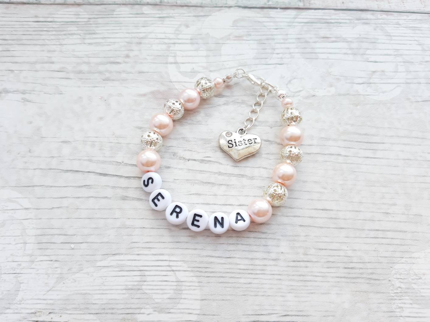 Name Bracelet Personalised Named Jewellery Custom Beaded | Etsy UK