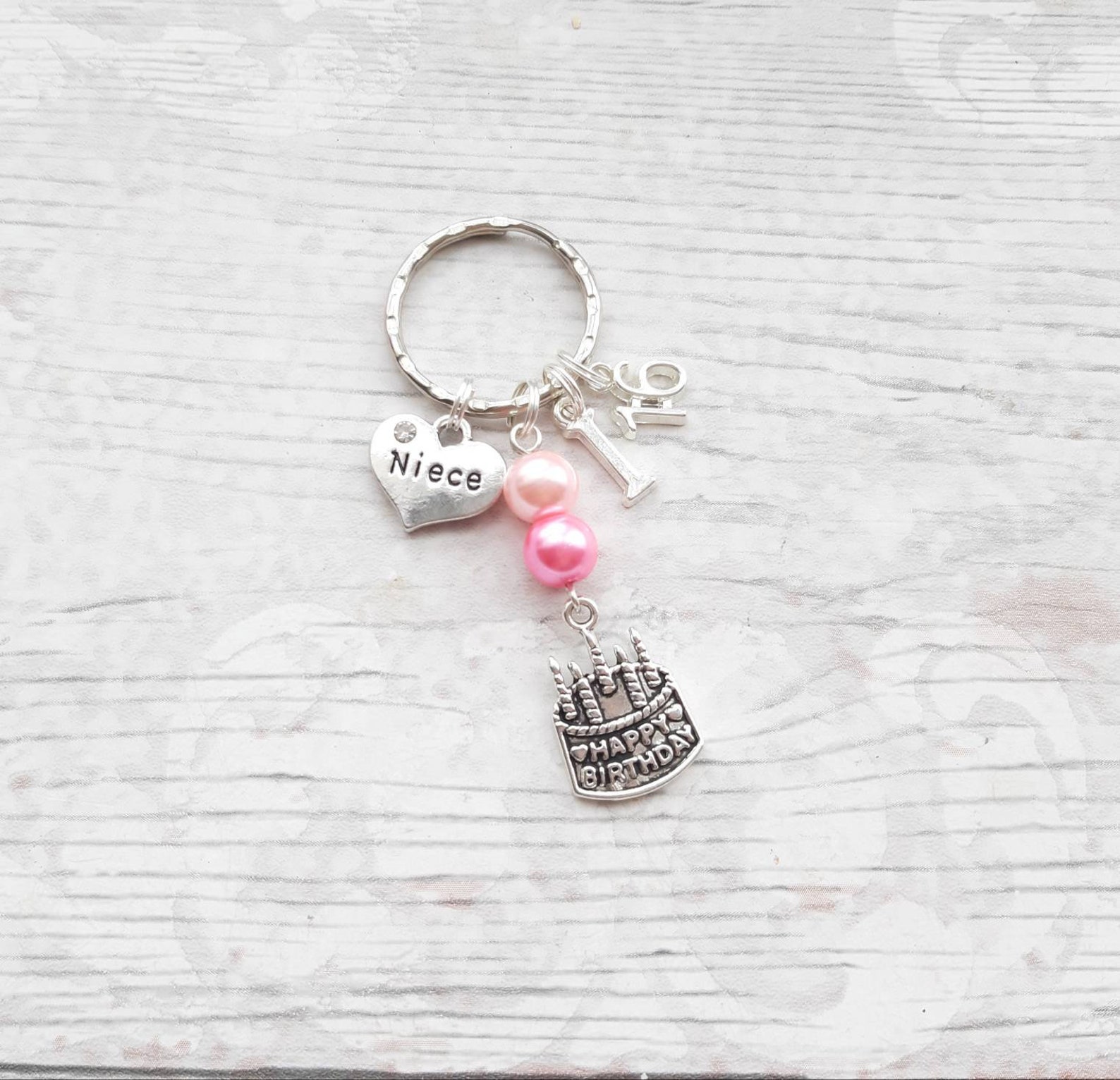 Birthday Keyring Happy Birthday Bag Charm Personalised | Etsy UK