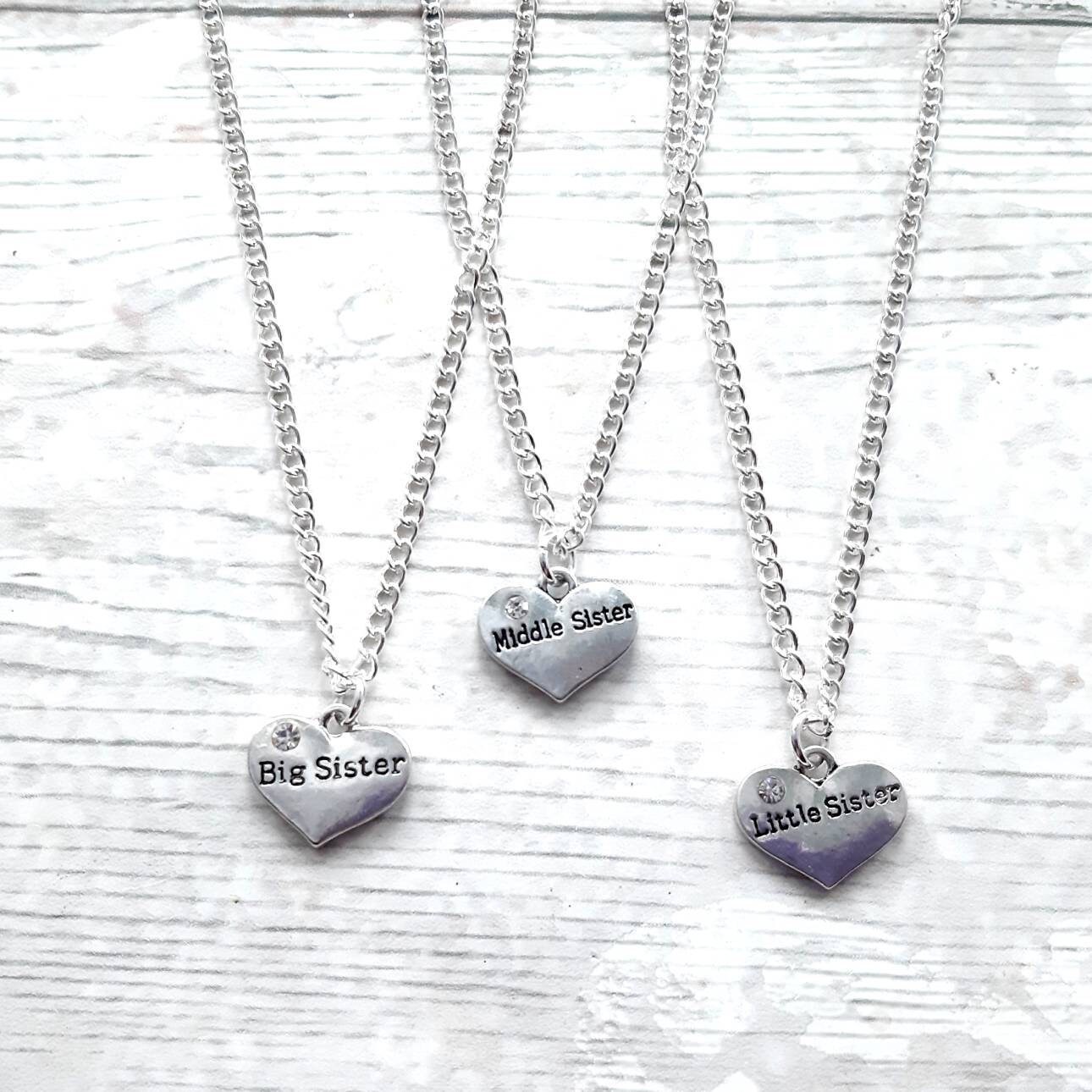 Sister Necklace, Initial Necklace, Best Friend Jewellery, Gift for ...