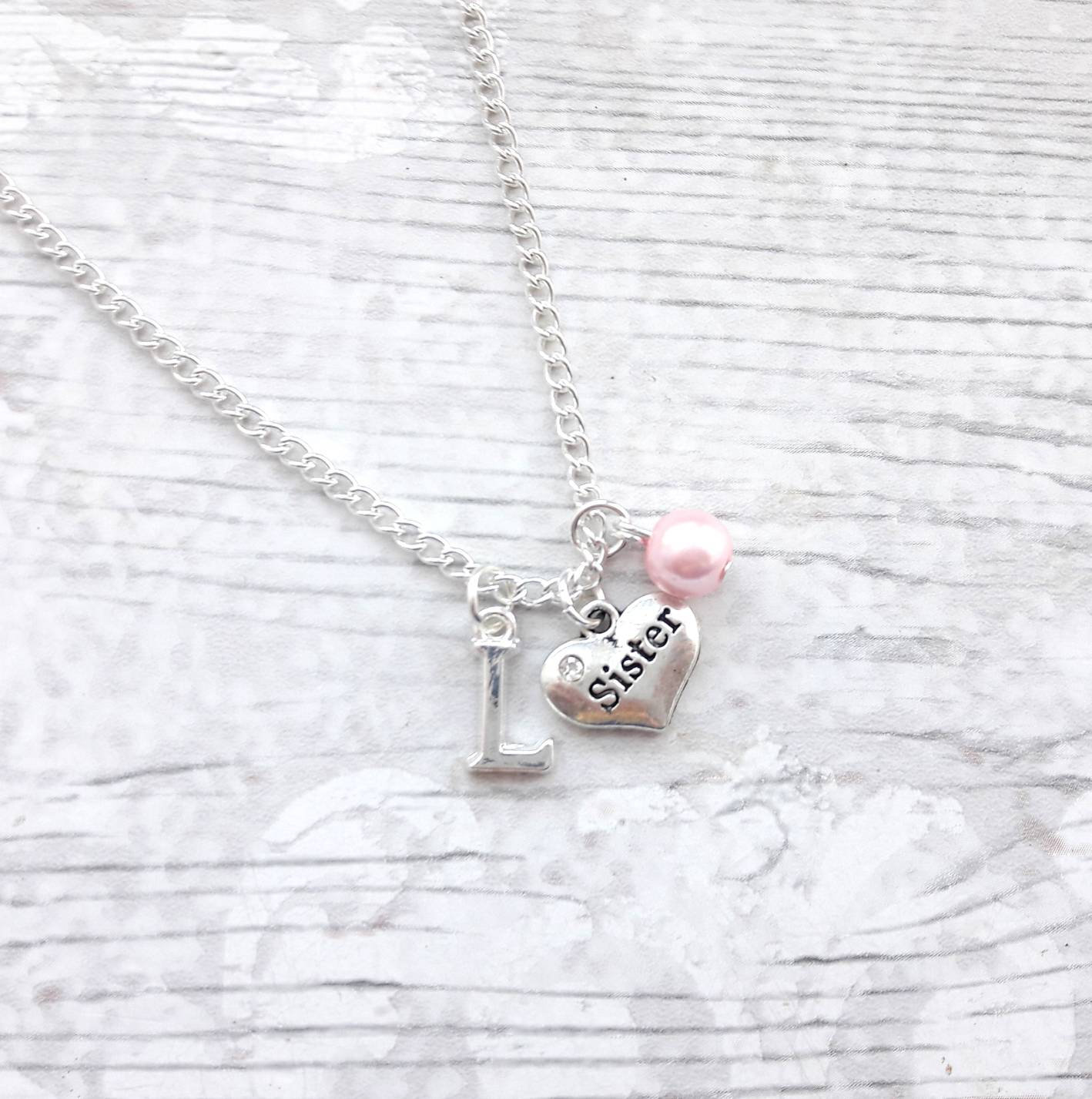 Sister Necklace, Initial Necklace, Best Friend Jewellery, Gift for ...