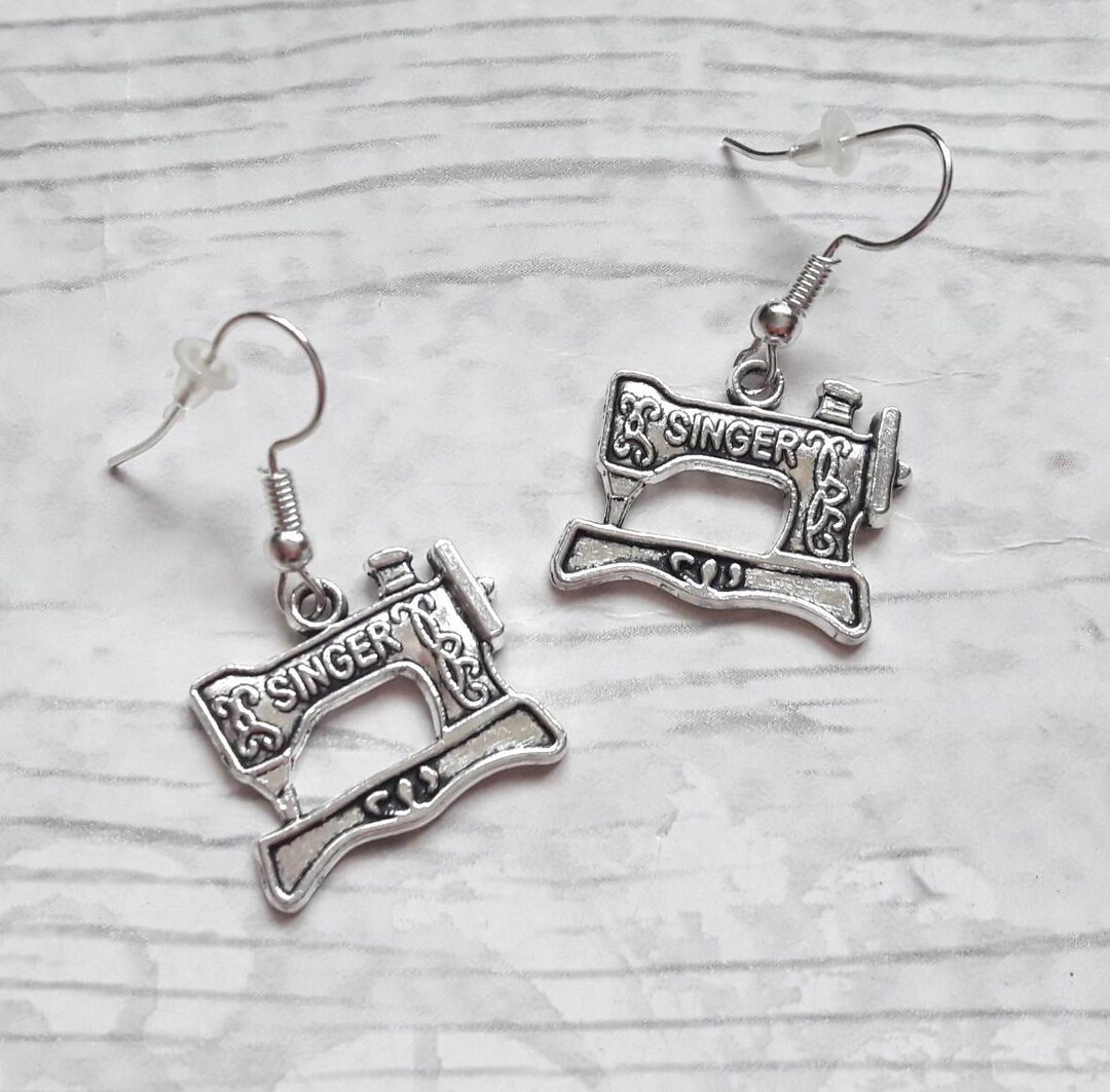 Sewing Machine Earrings, Seamstress Jewellery, Sewing Jewelry, Sewing ...
