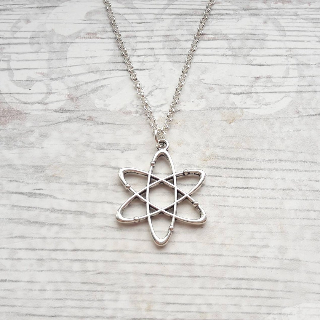 Atom Necklace, Science Jewellery, Chemistry Jewelry, Geeky Present ...