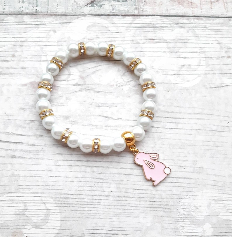 Rabbit Bracelet, Easter Jewellery, Bunny Bracelet, Easter Bunny Gift ...