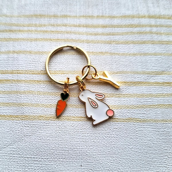 Bunny Keychain - Etsy