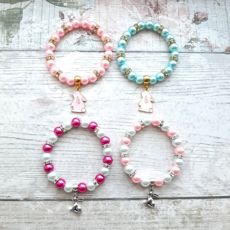 Rabbit Bracelet, Easter Jewellery, Bunny Bracelet, Easter Bunny Gift ...