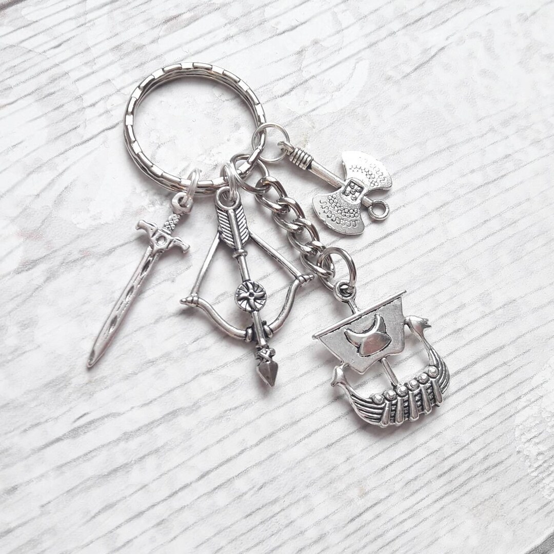 Vikings Keyring, Viking Ship Keychain, History Geek Gift, Travellers ...