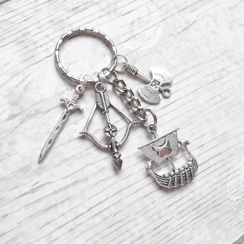 Vikings Keyring Viking Ship Keychain History Geek Gift - Etsy