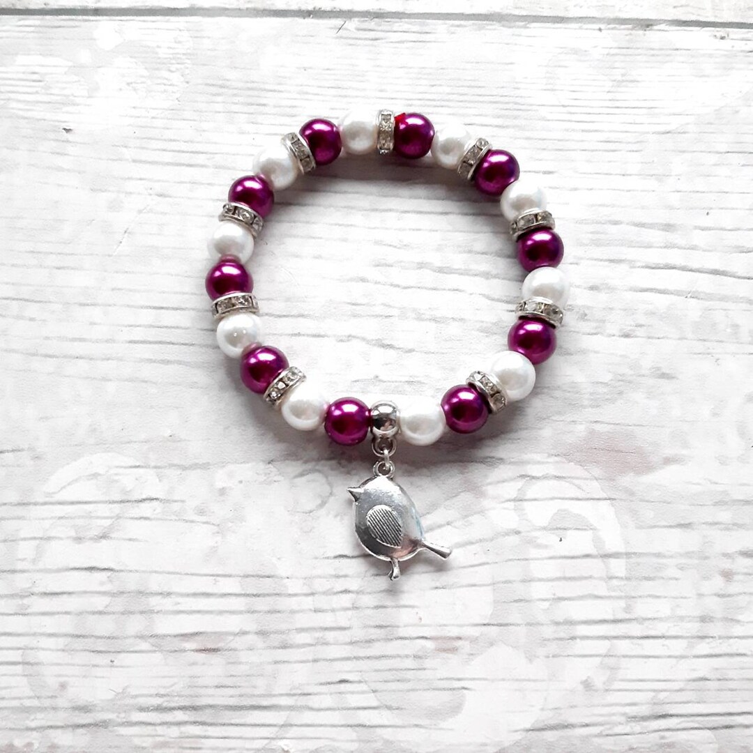 Robin Bracelet Bird Jewellery Christmas Bracelet Memorial - Etsy UK