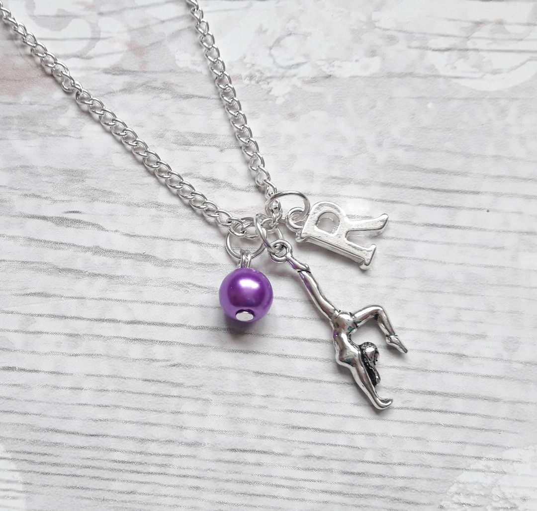 Gymnast Necklace, Gymnastics Jewelry, Personalised Necklace, Kids ...