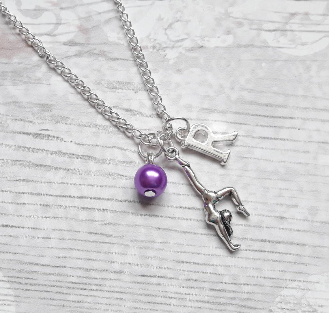 Gymnast necklace gymnastics jewelry personalised necklace | Etsy