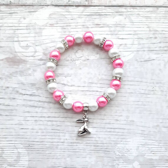 Rabbit bracelet easter jewellery bunny bracelet easter | Etsy