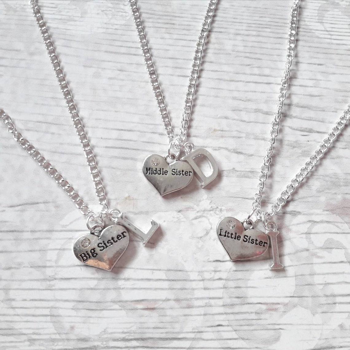 Sister Necklace, Set of 3 Necklaces, Sister Jewellery, Partners in ...