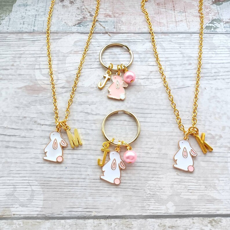 Rabbit Necklace, Easter Jewellery, Bunny Necklace, Easter Bunny Gift ...