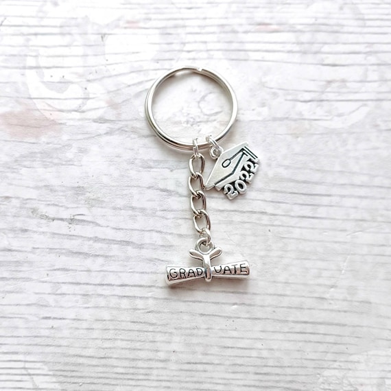 Graduation Keyring Graduate Keychain Scroll Keyring 2022 | Etsy UK